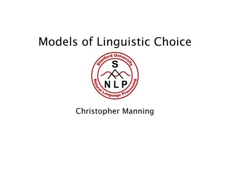 Ppt Models Of Linguistic Choice Powerpoint Presentation Free Download Id2947563