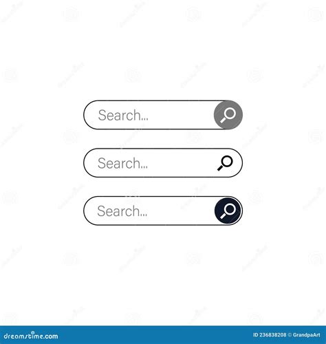 Search Bar With Icon And Placeholder Html Template Element User Interface For The Website And