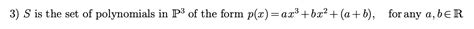 solved determine if each subset below is a subspace of the