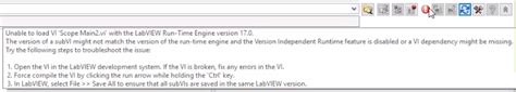 Teststands Labview Adapter Shows Broken Vi Ni