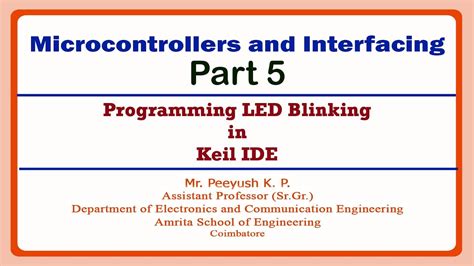 Programming LED Blinking In LPC2148 Using Keil IDE Microcontrollers