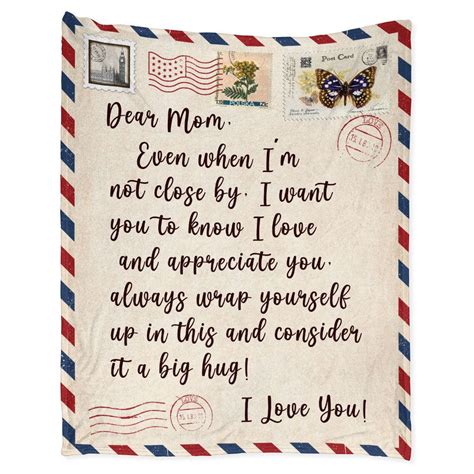 Mom Letter To My Mom I Love You Your Daughter So Much Flannel Blanket