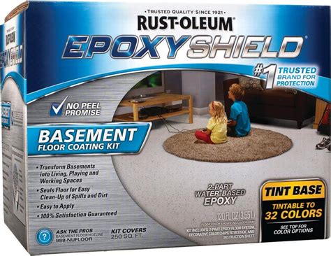 Rust Oleum Epoxyshield Basement Floor Coating Kit Tint Base Zoraarkusduntov