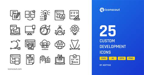 Custom Development Icon Pack 25 Free Download Design And Development Icons Iconscout