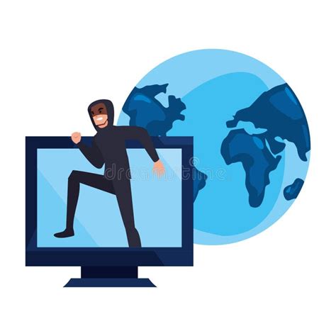 Cybersecurity Data Protection Stock Illustration Illustration Of Network Computer 147085864