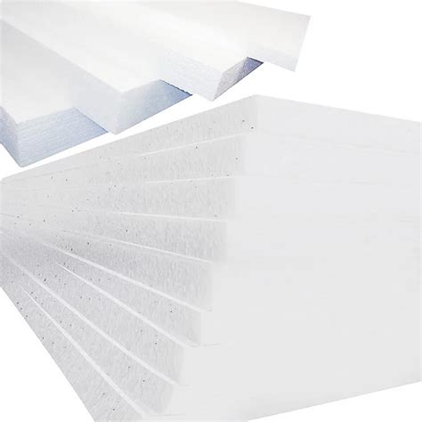 54 X White Rigid Polystyrene Foam Sheets 600x400x25mm Thick Eps70 Sdn Slab Insulation Boards