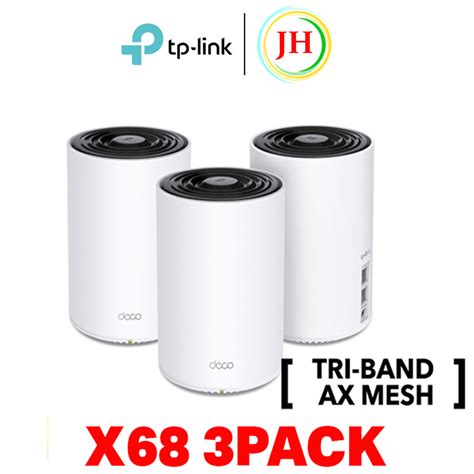 Tp Link Ax3600 Tri Band Wifi 6 Whole Home Ai Driven Ax Mesh Router With Homeshield Deco X68 1