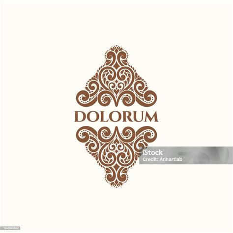 흰색 배경에 황금 벡터 장식프레임 우아하고 고전적인 요소 보석 미용 및 패션 산업에 사용할 수 있습니다 로고 엠블럼 또는 원하는 아이디어에 적합합니다 0명에 대한 스톡 벡터