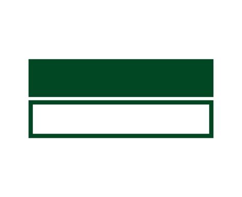 Rectangle Shape And Outline Blue Symbol Element Vector Image