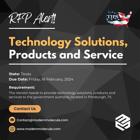 Rfp Techinnovation Tipsopportunity Technologysolutions Innovativeservices Winningproposals