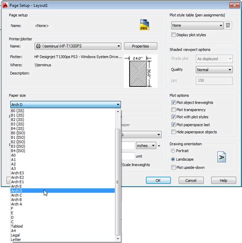 CAD Labs Plotting To The HP Plotter