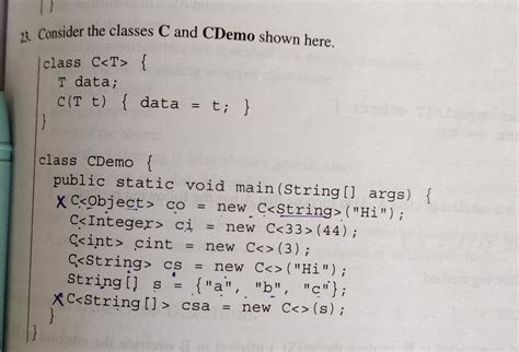 Solved 23 Consider The Classes 𝐂 And 𝐂 𝐃 𝐞 𝐦 𝐨 Shown Here Class C