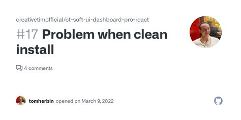 Problem When Clean Install · Issue 17 · Creativetimofficialct Soft Ui Dashboard Pro React · Github