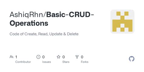 Github Ashiqrhnbasic Crud Operations Code Of Create Read Update And Delete