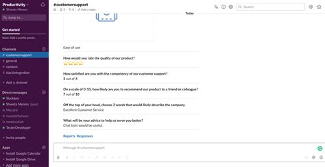 Slack Survey Integrations Integrate Slack Surveys SurveySparrow