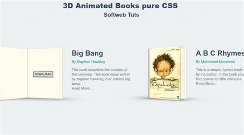 22 Awesome Css Book Effect Examples Onaircode
