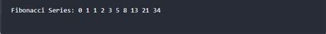 Write A Program To Print The Fibonacci Series In Java