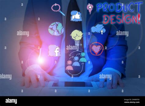 Handwriting Text Product Design Conceptual Photo Process Of Creating Or Improving A Product For