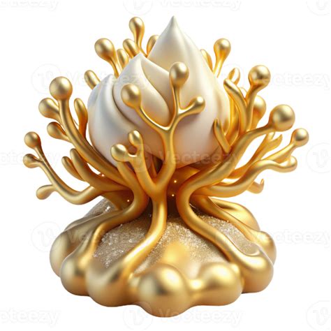 Beautiful Traditional Plant Root System Isolated For Educational Use