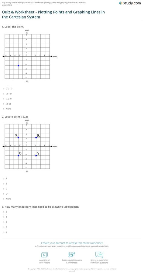 Plot The Points Worksheet