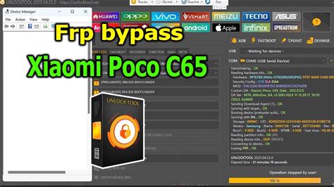 FRP Bypass Google Account Lock Xiaomi Poco C With UnlockTool YouTube