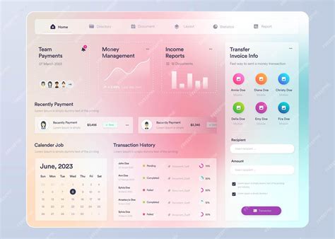 Premium Vector Infographic Dashboard Uiux Design With Graphs Charts