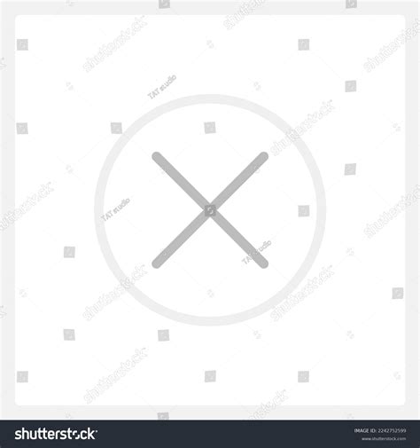 Hover Reject Button Ui Element Template Stock Vector Royalty Free