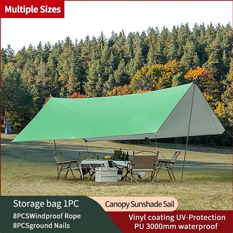 직사각형 그늘 항해 자외선 차단 차양 그물 야외 정원 차양 그물 수영장 정원 햇빛 가리개 천막 캠핑 쉼터정자 Aliexpress
