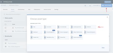 Cant Add Jupyter Notebook To Project In Ibm Clouds Watson Studio
