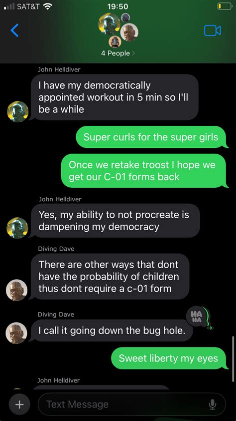 John Helldiver And Diving Daves Leaked Texts Rhelldivers