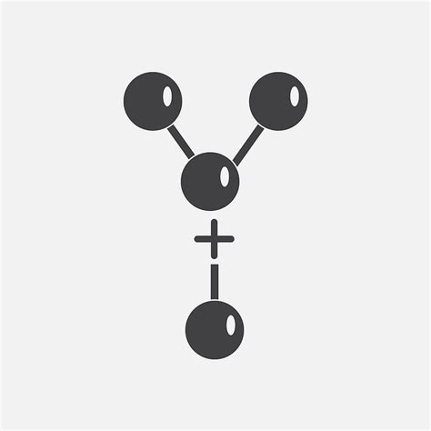 분자 벡터를 연결하는 흰색 바탕에 검은 색 아이콘 Eps Ai Uidownload