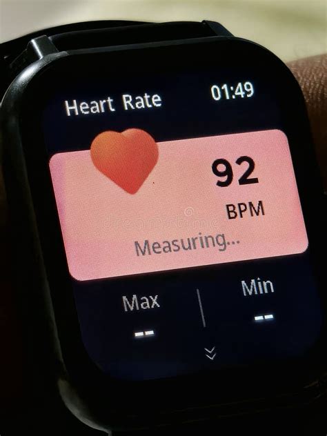 Heart Rate Sensor Of A Smart Watch Stock Image Image Of Detect