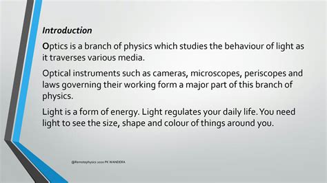 SOLUTION 08 Rectilinear Propagation Of Light Studypool