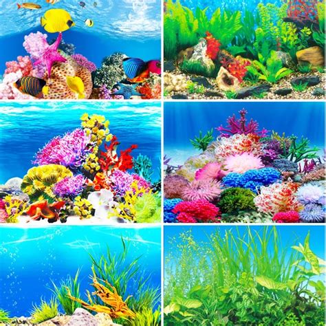 Фон для аквариума 3d | AliExpress