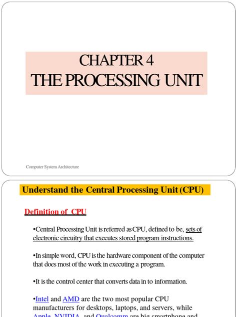 chapter 4 central processing unit pdf central processing unit