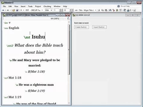 paratext 7 5 new features bible modules part 2 youtube