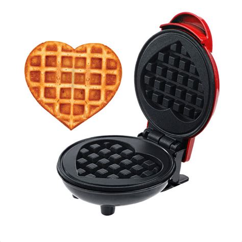 Mini Waffle Maker Heart Shaped Waffle Machine Mini Electric Cake File
