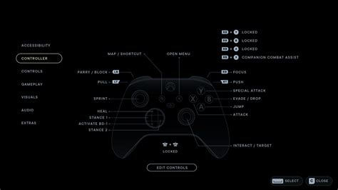 Star Wars Jedi Survivor Controller Settings For Pc An Official Ea Site