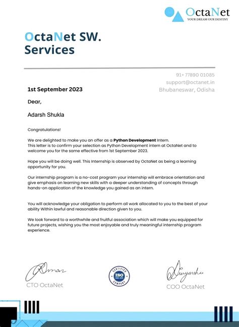 Adarsh Shukla On Linkedin Octanetinternship