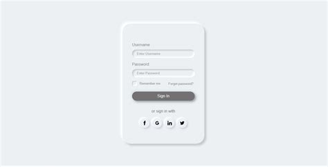 Github Wavefirecodingneomorphic Login Form Login Form Based On Neomorphism Concept
