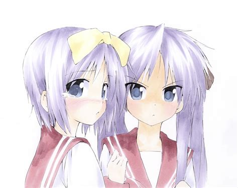 Hiiragi Kagami And Hiiragi Tsukasa Lucky Star Drawn By Shiki59
