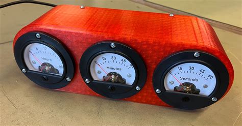 Retro Style Analog Gauge Clock By Smallthings Ch Download Free Stl Model