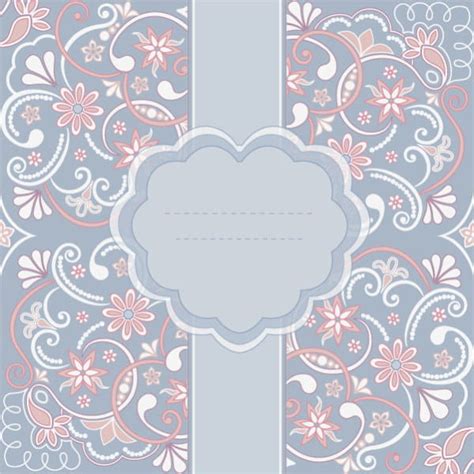 우아한 꽃 프레임 배경 1 벡터 Eps Uidownload