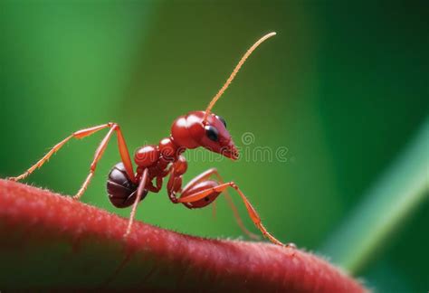 A Ant On The Stem Of An Insect Plant Stock Illustration Illustration