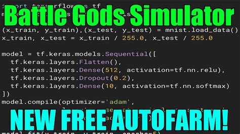 Battle Gods Simulator Hack Script New Autofarm Youtube