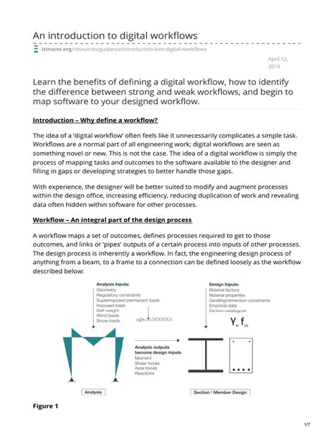 An Introduction To Digital Workflows Pdf Building Information Modeling Workflow
