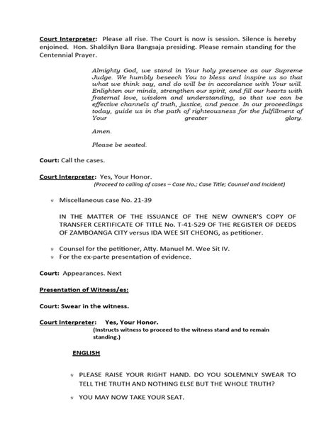 Script For Hearing Pdf Script For Hearing Pdf