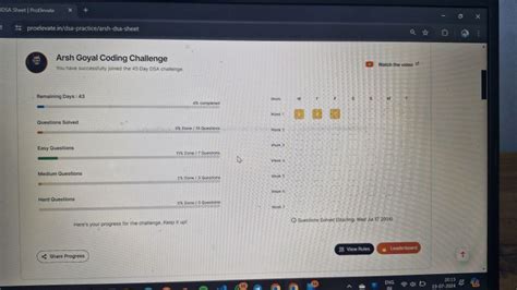 sujit gaikwad on linkedin codingchallenge 45dayschallenge arshgoyal learningjourney