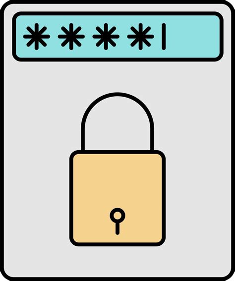 Tricolor Password Lock Code Display Icon Or Symbol 24158017 Vector Art