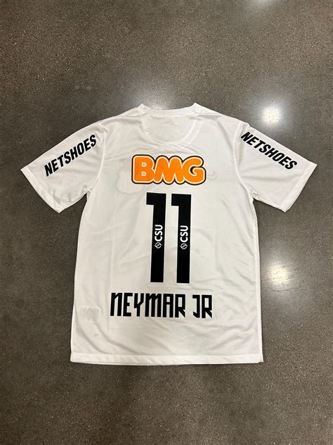Santos 20112012 Neymar Jr 11 Home Jersey Etsy